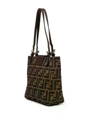 Fendi Zucca Canvas Shoulder Bag