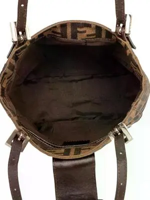 Fendi Zucca Canvas Shoulder Bag