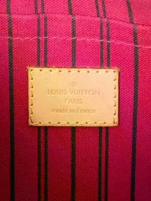 LOUIS VUITTON Monogram Canvas Neverfull Mm Pouch - Brown