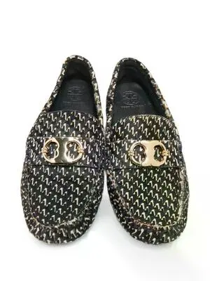 Tory Burch Gemini Link Calf-hair Loafers