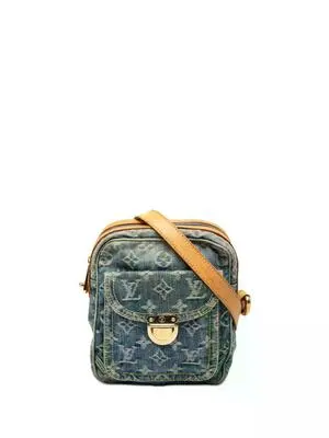 LOUIS VUITTON Monogram Denim Camera Bag - Blue