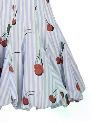 Monse Cherry Print Bubble Mini Dress
