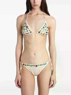 SIEDRES Embellished Bikini - Neutrals