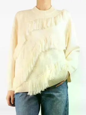 Ulla Johnson Ina" Fringed Sweater