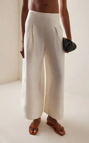 Chan Luu Dupioni Ultra Wide Leg Pants