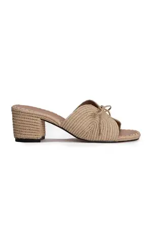 ODISSI Odett Rafia Sandals - Neutral