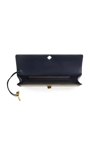 Bottega Veneta Andiamo Raffia Clutch