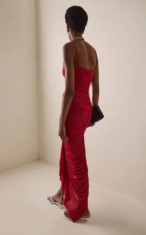 MAYGEL CORONEL Mater Ruched Jersey Maxi Dress