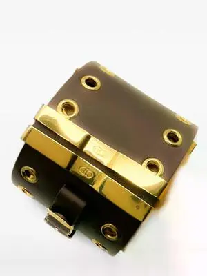 Dior Logo Buckle Cuff - Brown