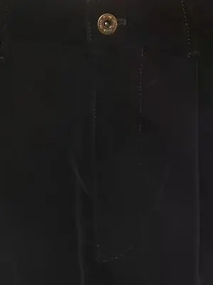 Miu Miu Velvet Wide-leg Trousers - Black