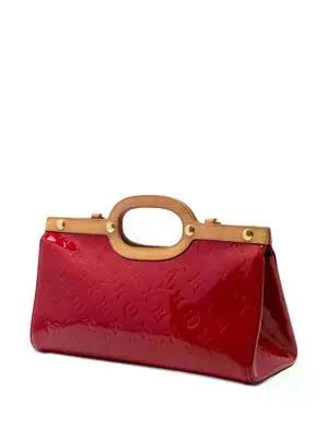 LOUIS VUITTON Monogram Vernis Roxbury Drive Satchel - Red