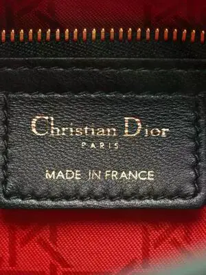 Dior Lambskin Cannage Lady Satchel - Black