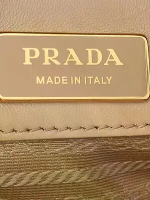 Prada Saffiano Trimmed Re-nylon Re-edition 1978 Satchel Handbag - Neutrals