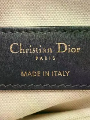 Dior Mini Oblique Canvas Saddle Bag Satchel - Blue
