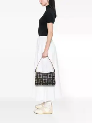 Celine Macadam Denim Shoulder Bag