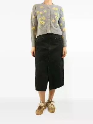 ISABEL MARANT VINTAGE Faded Denim Midi Skirt