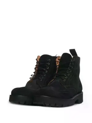 JIMMY CHOO Leather Brogue Lace-up Ankle Boots