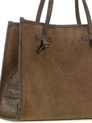 MARCELLA CLUB Marcella Ostrich-effect Shoulder Bag