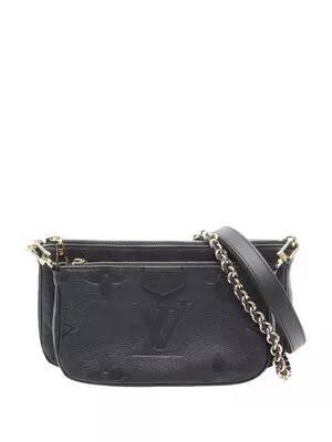 LOUIS VUITTON Monogram Giant Empreinte Multi Pochette Accessoires - Black