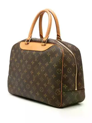 LOUIS VUITTON Monogram Deauville Handbag - Brown