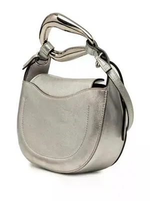 Chloé Small Metallic Leather Kiss Satchel