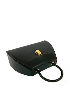 Loewe Leather Anagram Handbag - Black