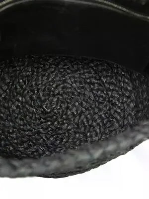 Saint Laurent Raffia Panier Tote Bag