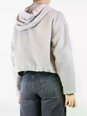 Fabiana Filippi Merino Wool Cropped Hooded Jacket