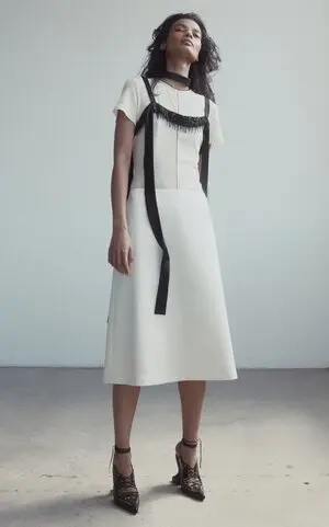 HARRIS TAPPER Exclusive Crume Satin Midi Skirt