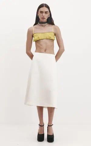 HARRIS TAPPER Exclusive Crume Satin Midi Skirt