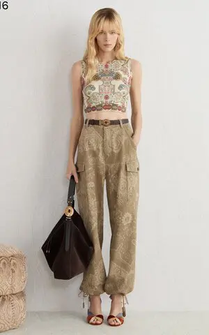 Etro Patterned Knit Silk-cashmere Top