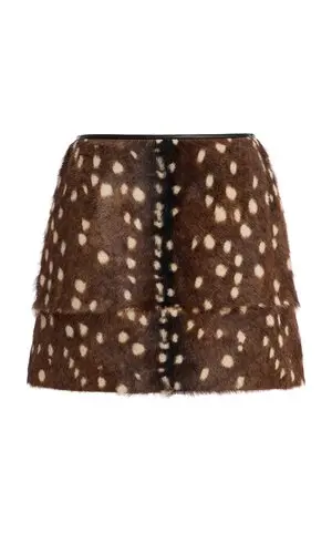 BY MALENE BIRGER Kaisa Calf Hair Mini Skirt