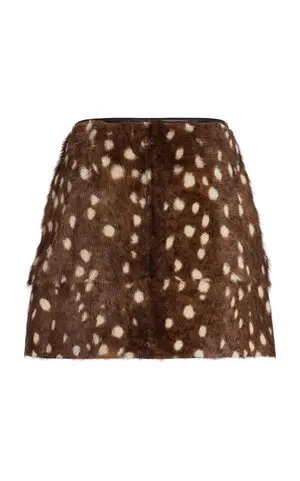 BY MALENE BIRGER Kaisa Calf Hair Mini Skirt