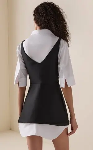 Balenciaga Layered Wool-silk Shirt Dress