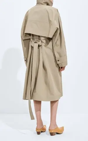 Bottega Veneta Intrecciato-collar Cotton Coat