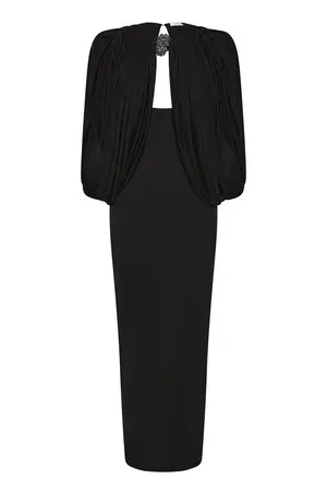 Rachel Gilbert April Cutout Midi Dress - Black