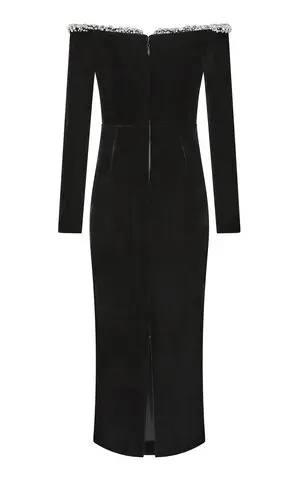 Rachel Gilbert Lyon Off-the-shoulder Midi Dress
