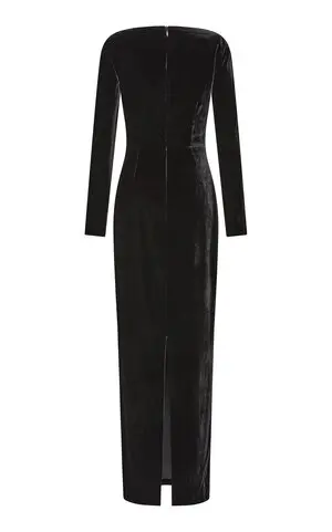 Rachel Gilbert Lyon Silk-blend Column Gown