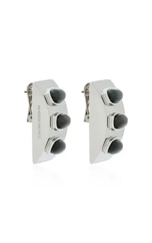 Brandon Maxwell The Trove Large Stud Earring W/ Round Cabochons