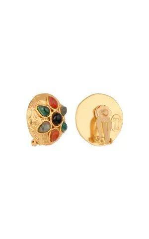 Sylvia Toledano Gold Plated Paisley Earrings
