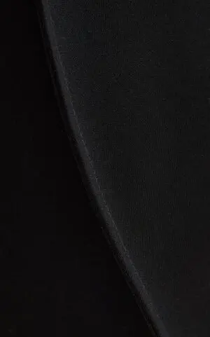 Brandon Maxwell Robbie Scoop-neck Wool-silk Mini Dress - Black