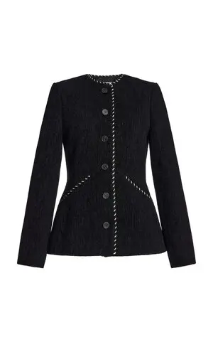 BY MALENE BIRGER Erin Cotton-blend Jacket - Black
