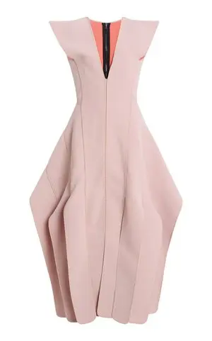 Maticevski Sculpted Midi Dress - Pink
