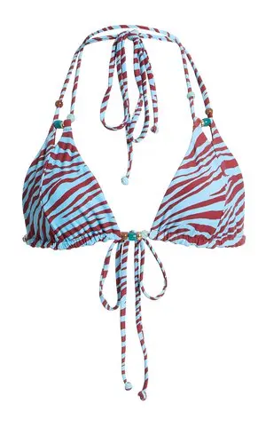 Bond Eye Tonya Reversible Triangle Bikini Top - Animal