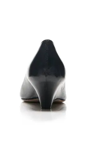 THE ROW Liisa Leather Wedge Pumps - Black