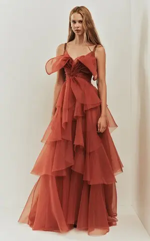 Aje Vionette Ruffled Gown