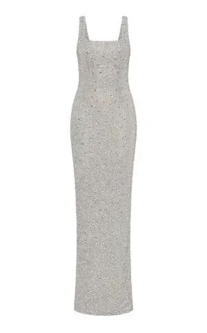 Rachel Gilbert Nala Crystal Cape Gown