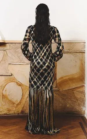 PALMA CANARIA Gretta Handwoven Macramé Maxi Dress