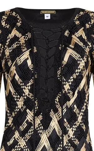 PALMA CANARIA Gretta Handwoven Macramé Maxi Dress
