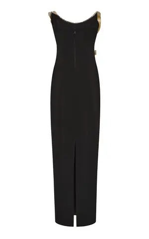 Rachel Gilbert Malik Ruffle-trimmed Column Gown